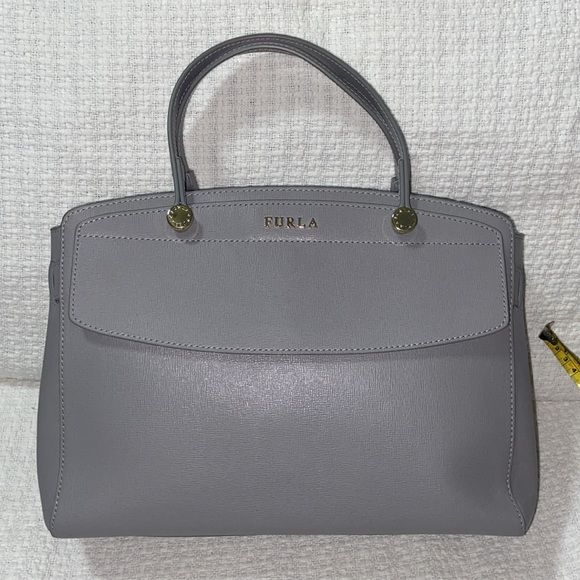 Furla | Bags | Nwot Furla Gray Saffiano Leather Stella Tote | Poshmark